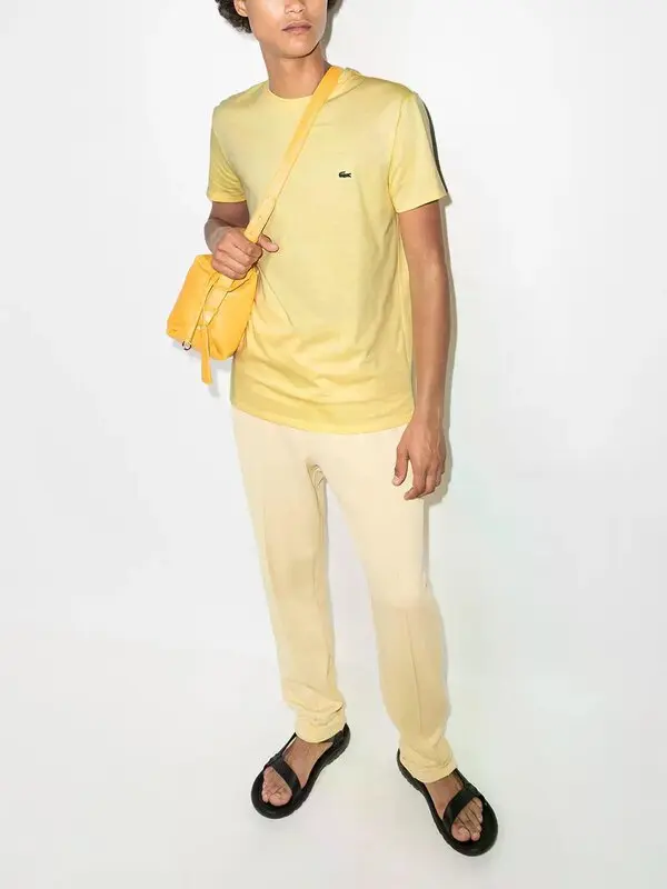 Lacoste Logo-patch Cotton T-shirt - Yellow
