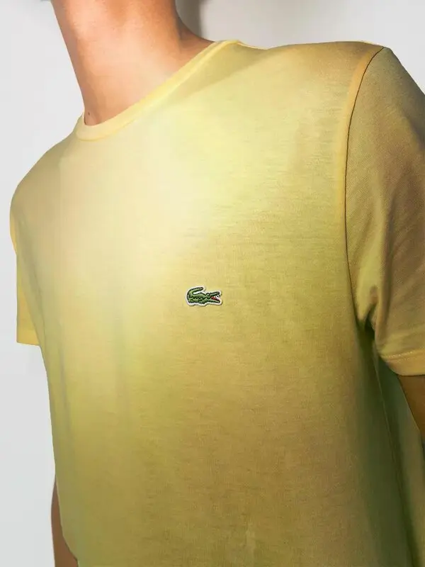 Lacoste Logo-patch Cotton T-shirt - Yellow