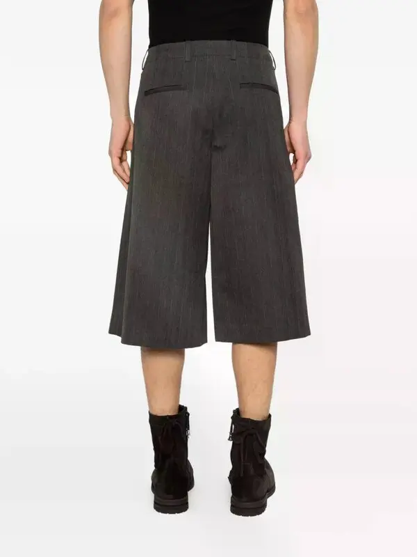Our Legacy Pinstriped Split Shorts - Grey