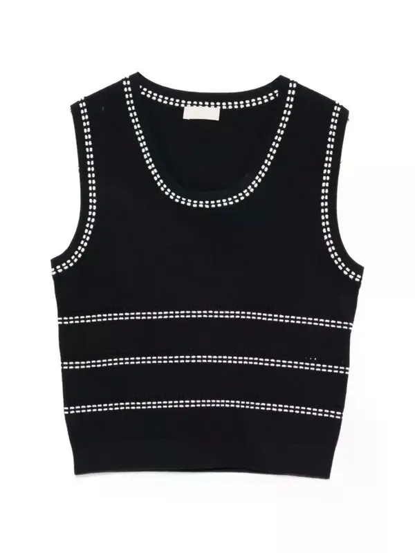 Liu Jo Striped Knitted Tank Top - Blue