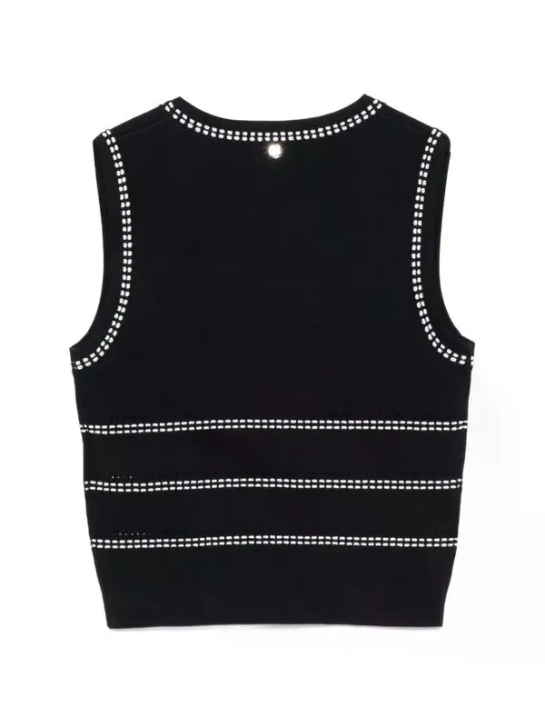Liu Jo Striped Knitted Tank Top - Blue