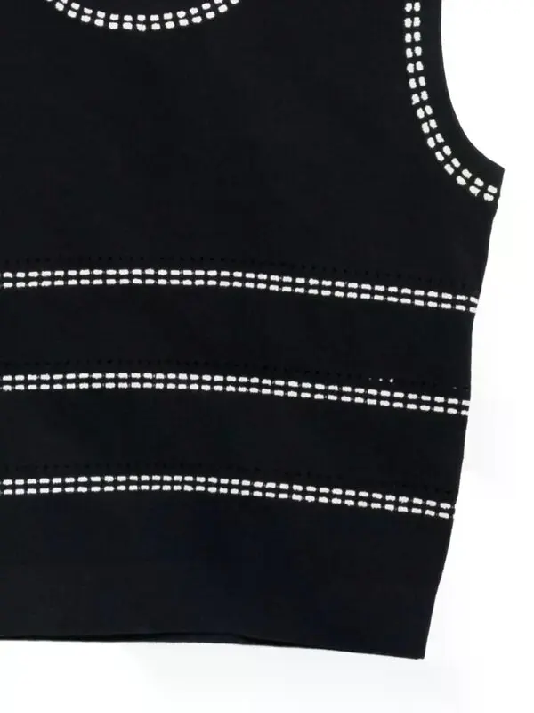 Liu Jo Striped Knitted Tank Top - Blue