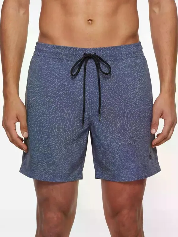 Brioni Printed Drawstring Swim Shorts