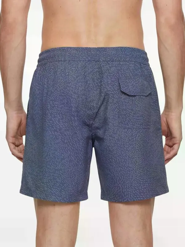 Brioni Printed Drawstring Swim Shorts