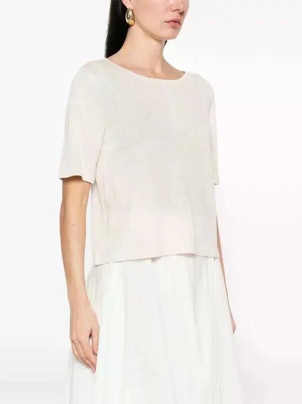 BASE Round-neck T-shirt - Neutrals