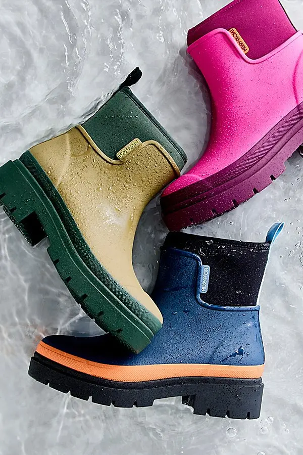 MERRY PEOPLE Tully Ankle Rain Boots - Khaki