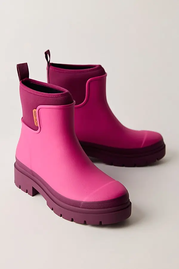 MERRY PEOPLE Tully Rain Boots - Mixed Berry