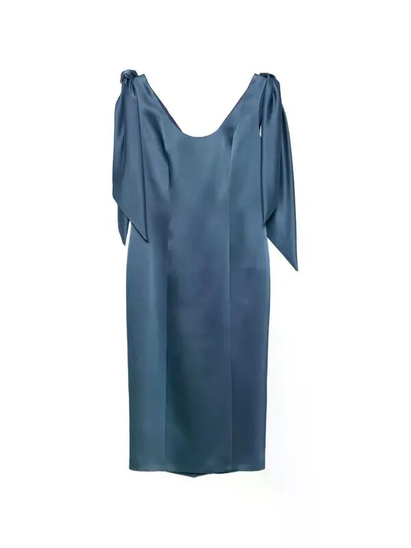 FELY CAMPO Draped Midi Dress
