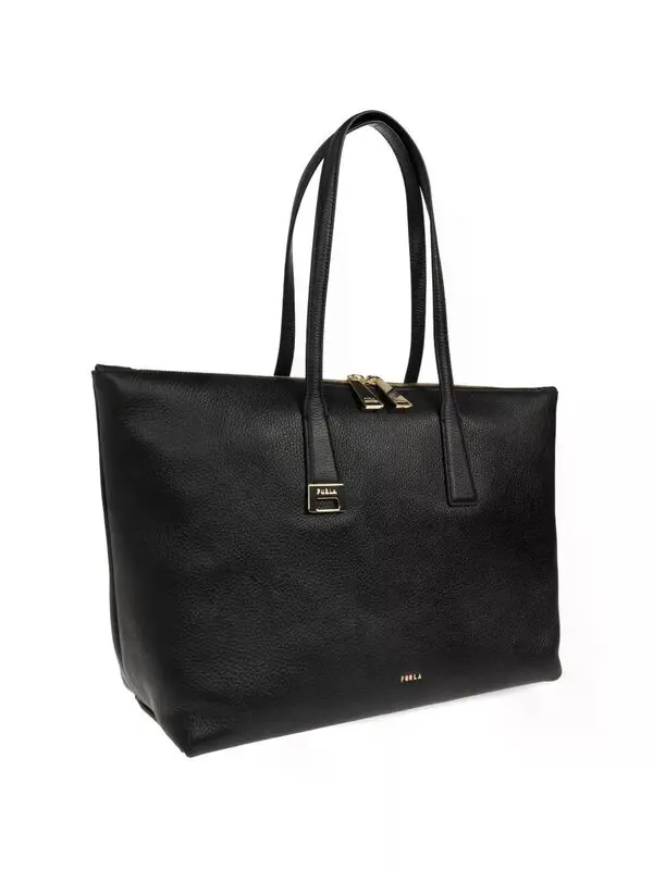Furla Leather Tote Bag - Black