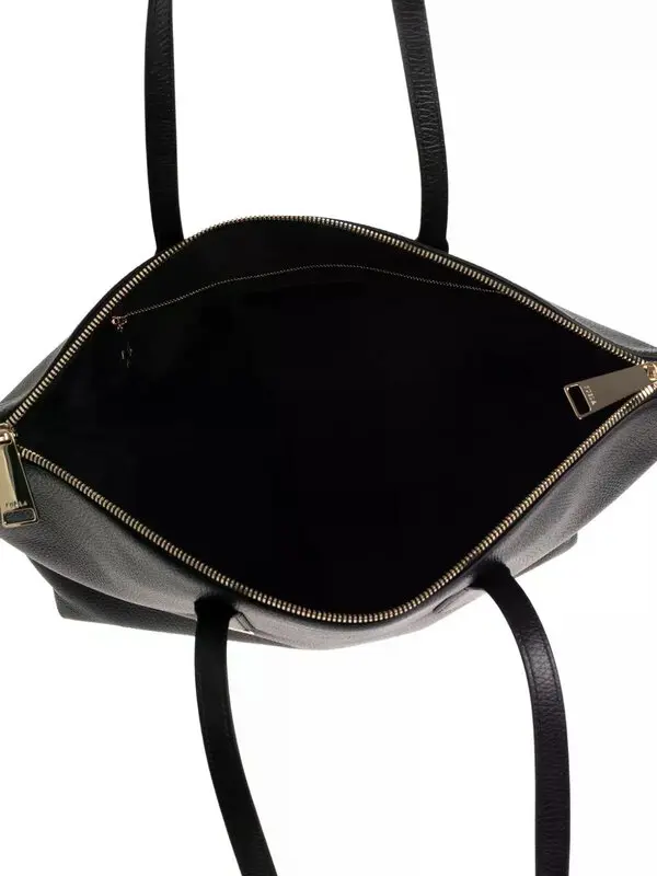 Furla Leather Tote Bag - Black