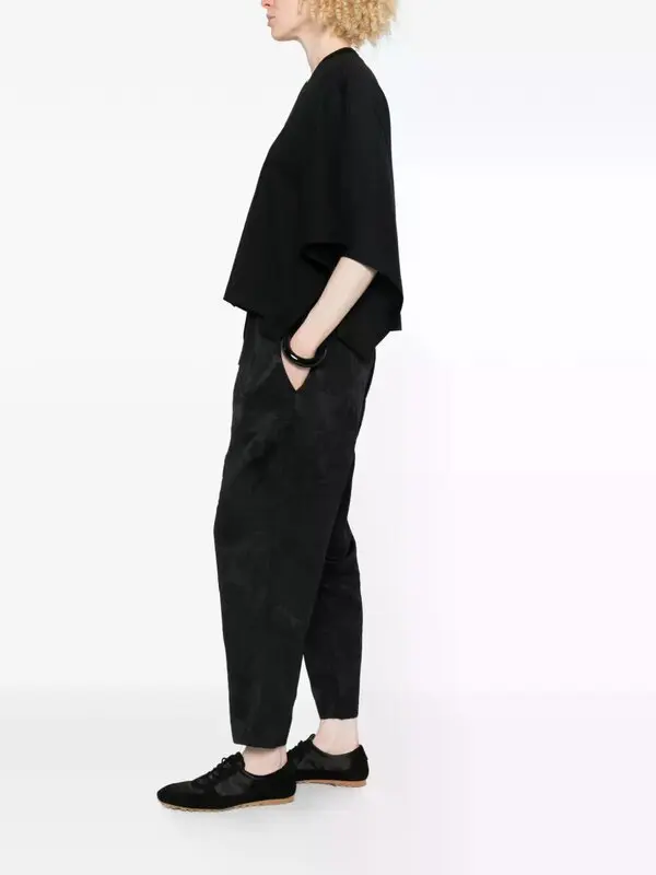 PSOPHIA V-neck Short-sleeved T-shirt - Black