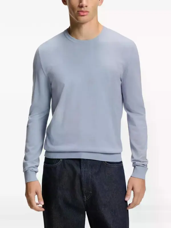 Hugo San Cody Long-sleeve Sweater - Blue