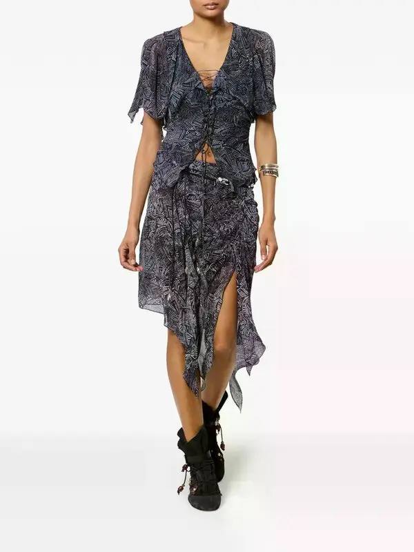 Isabel Marant Étoile Taylora Midi Skirt - Black