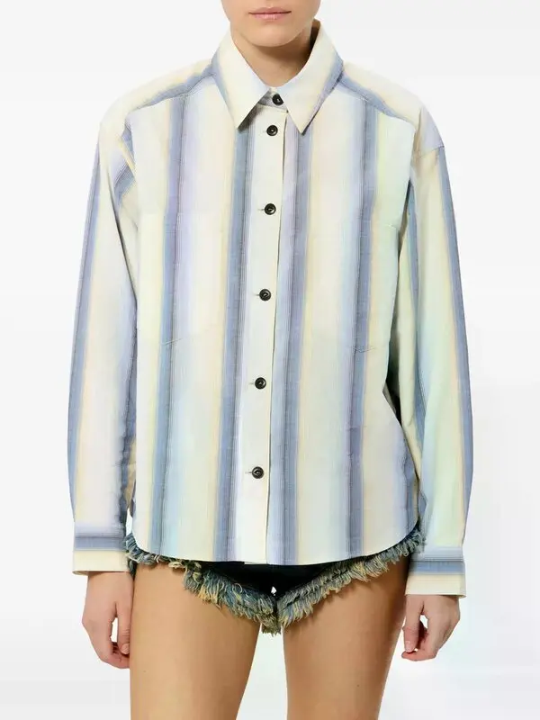 Isabel Marant Étoile Mahvane Striped Shirt - Neutrals