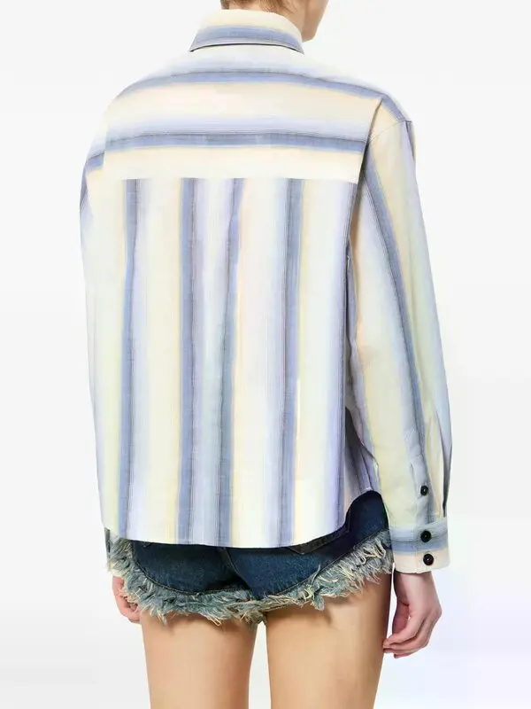 Isabel Marant Étoile Mahvane Striped Shirt - Neutrals