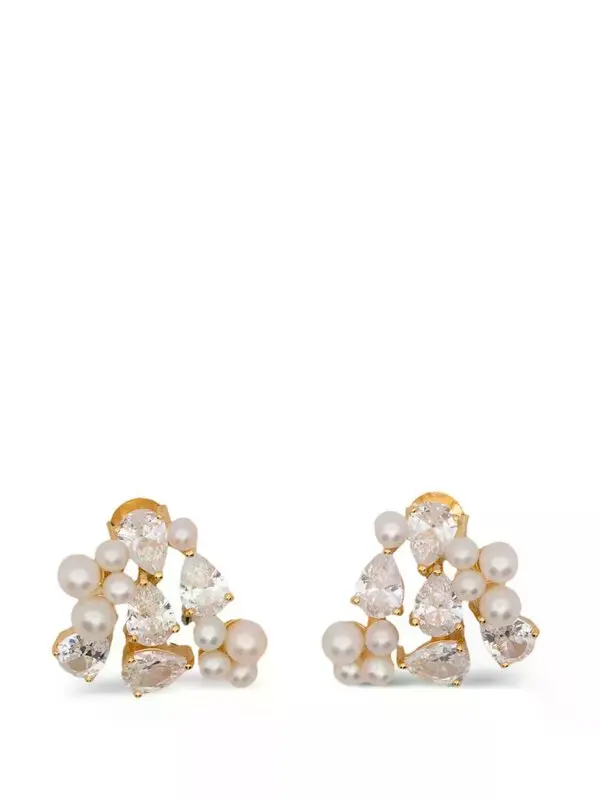 Completedworks Breathes We Dare To Take Embellishment Earrings - Gold