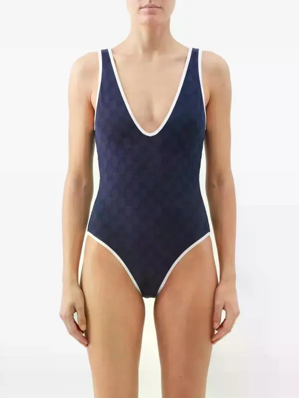 Gucci Logo-pattern Bikini - Blue
