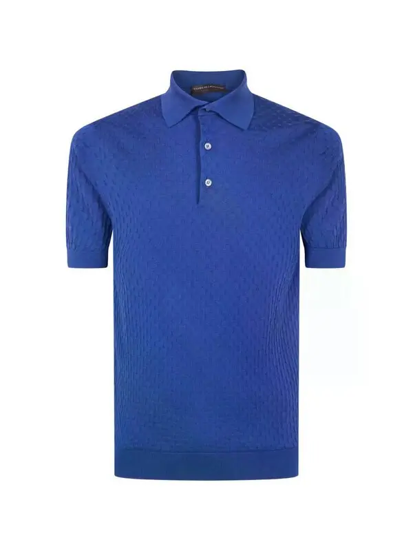 FILIPPO DE LAURENTIIS Textured Polo Shirt