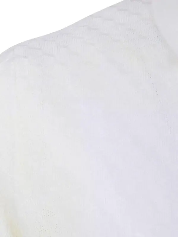FILIPPO DE LAURENTIIS Textured Short-sleeve Polo Shirt