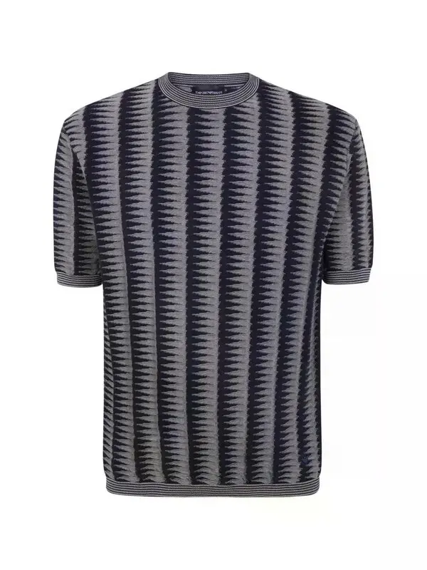 Emporio Armani Patterned T-shirt - Blue