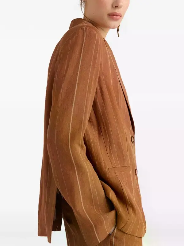 Momoni Pinstripe Two-button Blazer