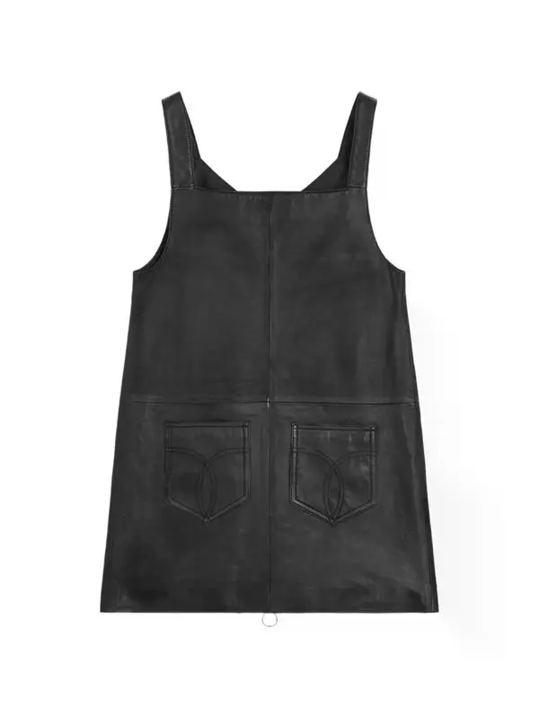 Fiorucci Zip Pocket Leather Dress