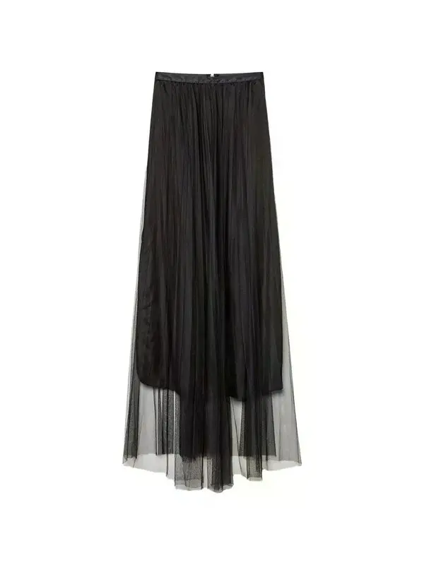 FORTE_FORTE Pleated Tulle Skirt