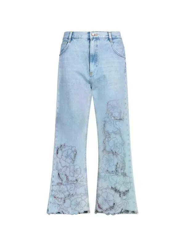 Liu Jo Open-work Embroidery Jeans
