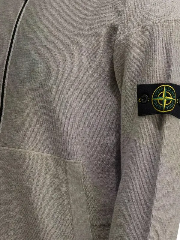 Stone Island Logo-patch Zip-up Hoodie