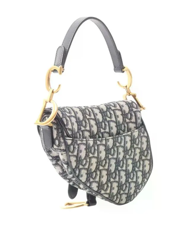 Dior 2010-2026 Mini Oblique Saddle Bag - Brown