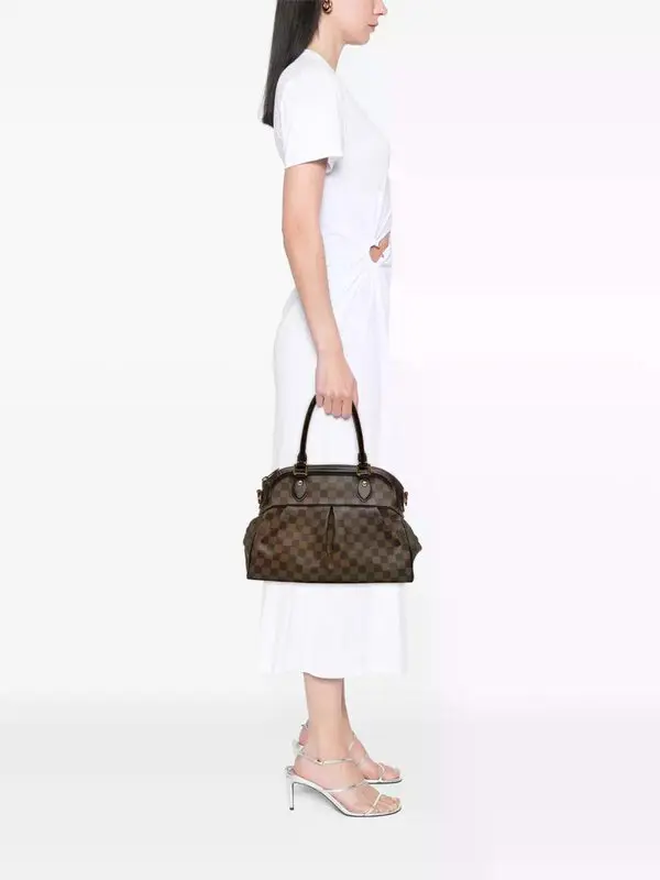 LOUIS VUITTON 2008 Damier Ebene Trevi Pm Satchel - Brown