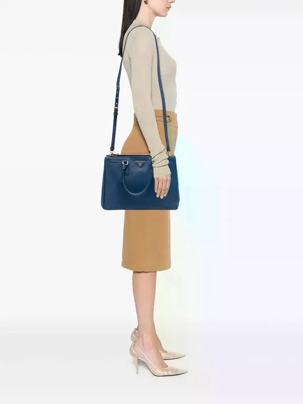 Prada Galleria Double Zip Satchel