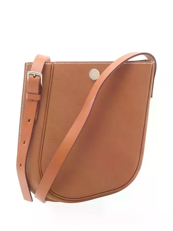 Hermès 2022 Togo Perspective Cavaliere 21 Crossbody Bag - Brown