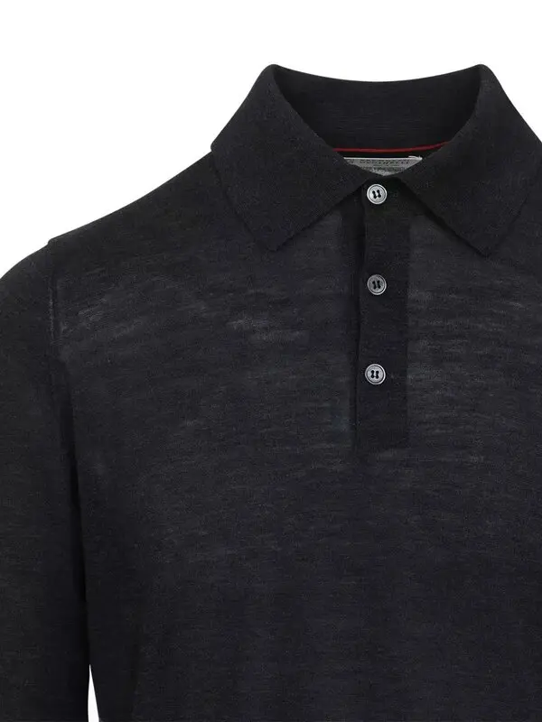 Brunello Cucinelli Fine-knit Polo Shirt