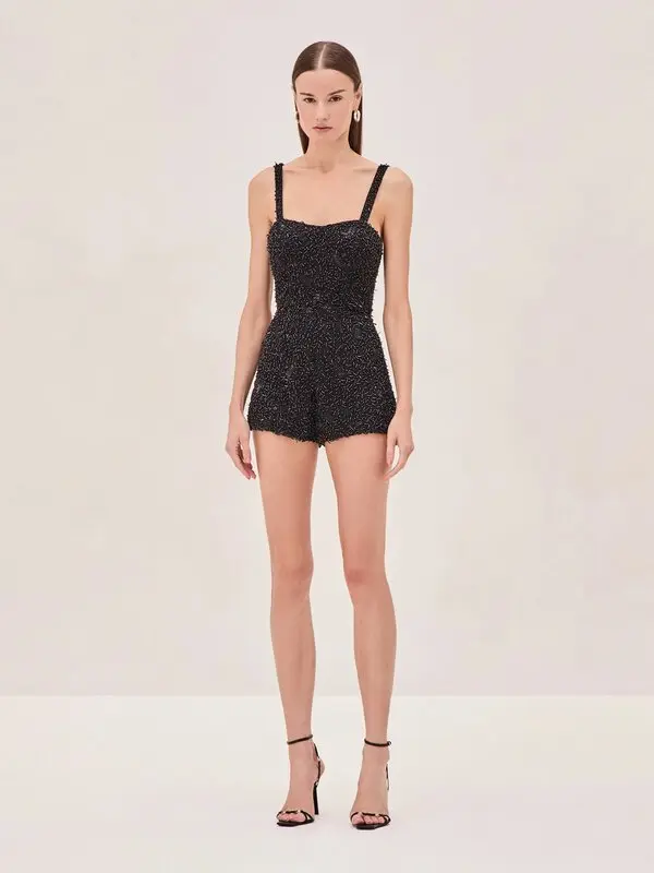 Alexis Escola Romper - Black