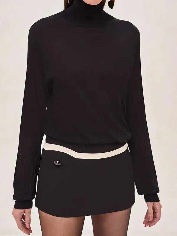 Alexis Ero Skirt Mini Skirt With Contrast Stripe