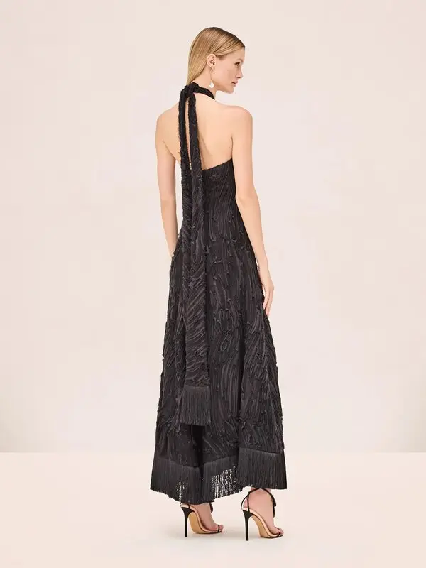 Alexis Ambrosio Halter Maxi Dress - Black