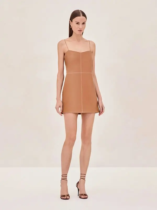 Alexis Amery Mini Dress - Saddle