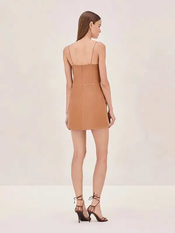 Alexis Amery Mini Dress - Saddle