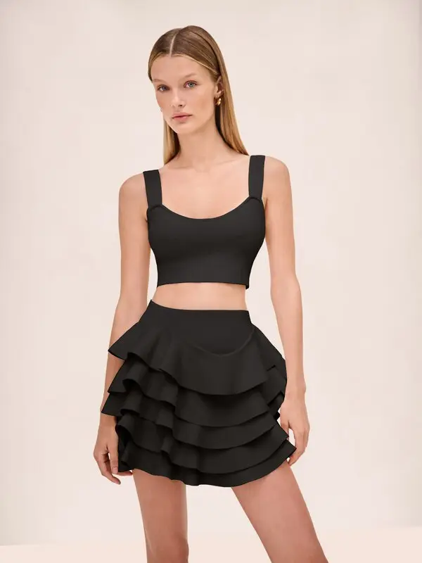 Alexis Dee Cropped Top - Black