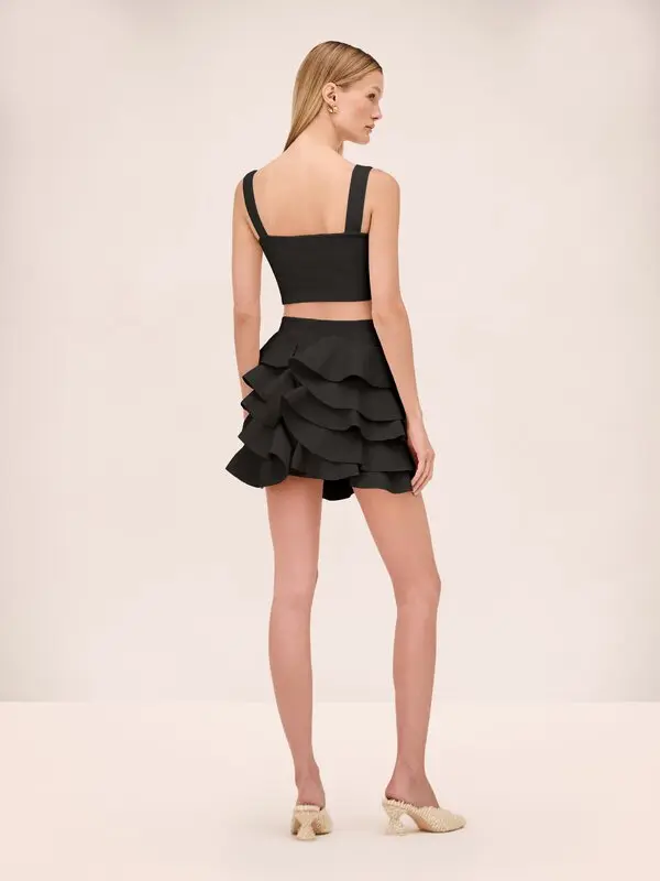 Alexis Dee Cropped Top - Black