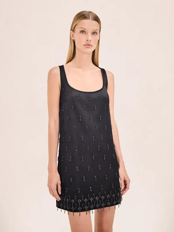 Alexis Delma Dress - Beaded Black