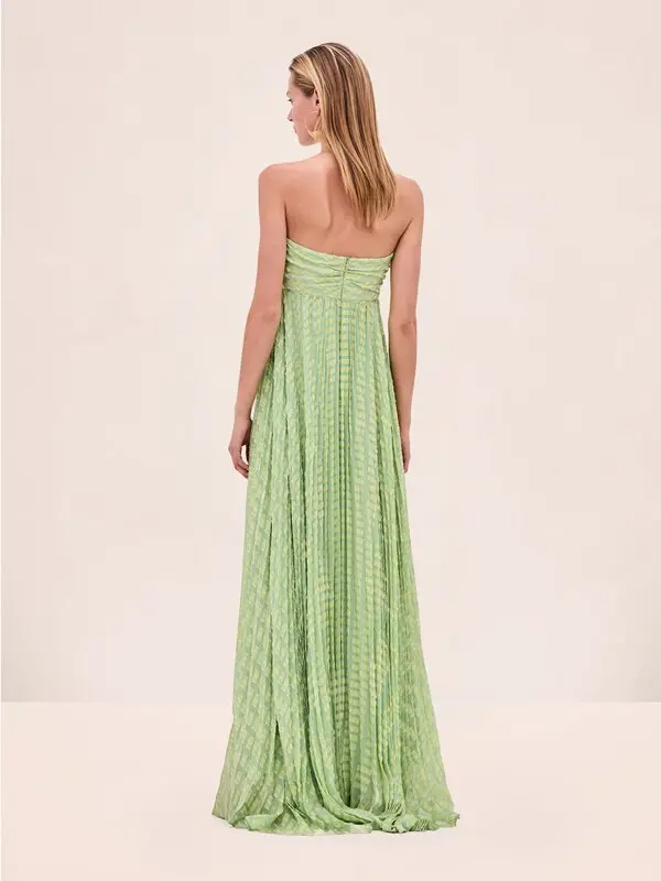 alexis green maxi dress Baltic Born Womens Alexis Maxi Dress | Blue Multi Print main image 1