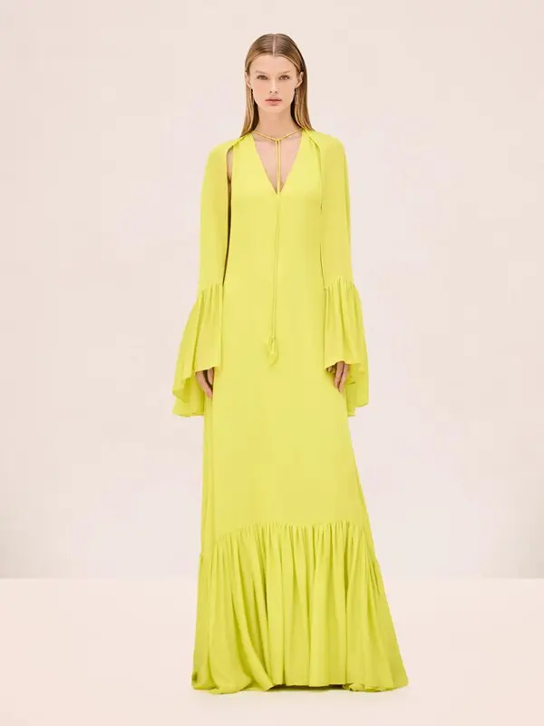 Alexis Francina Maxi Dress - Chartreuse