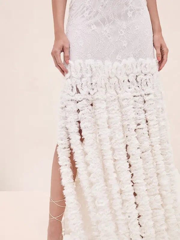 Alexis Jeysa Lace Gown - White