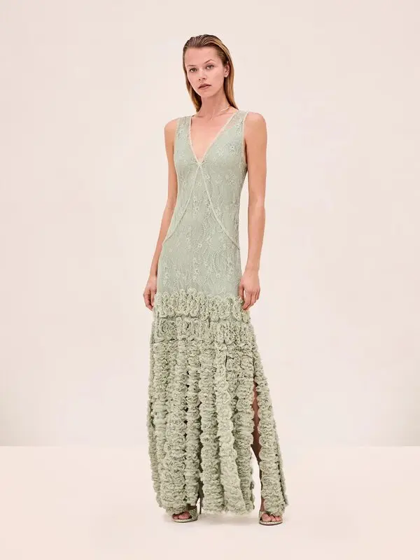 Alexis Jeysa Lace Gown - Sage