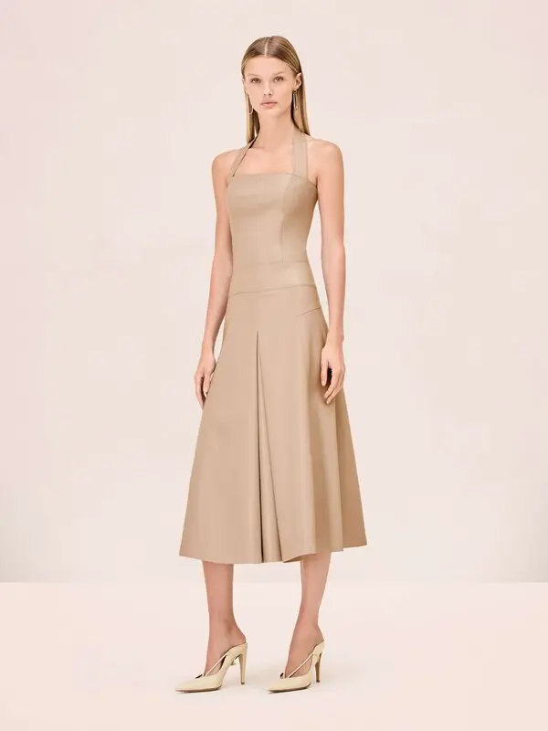 Alexis Imena Midi Dress - Beige