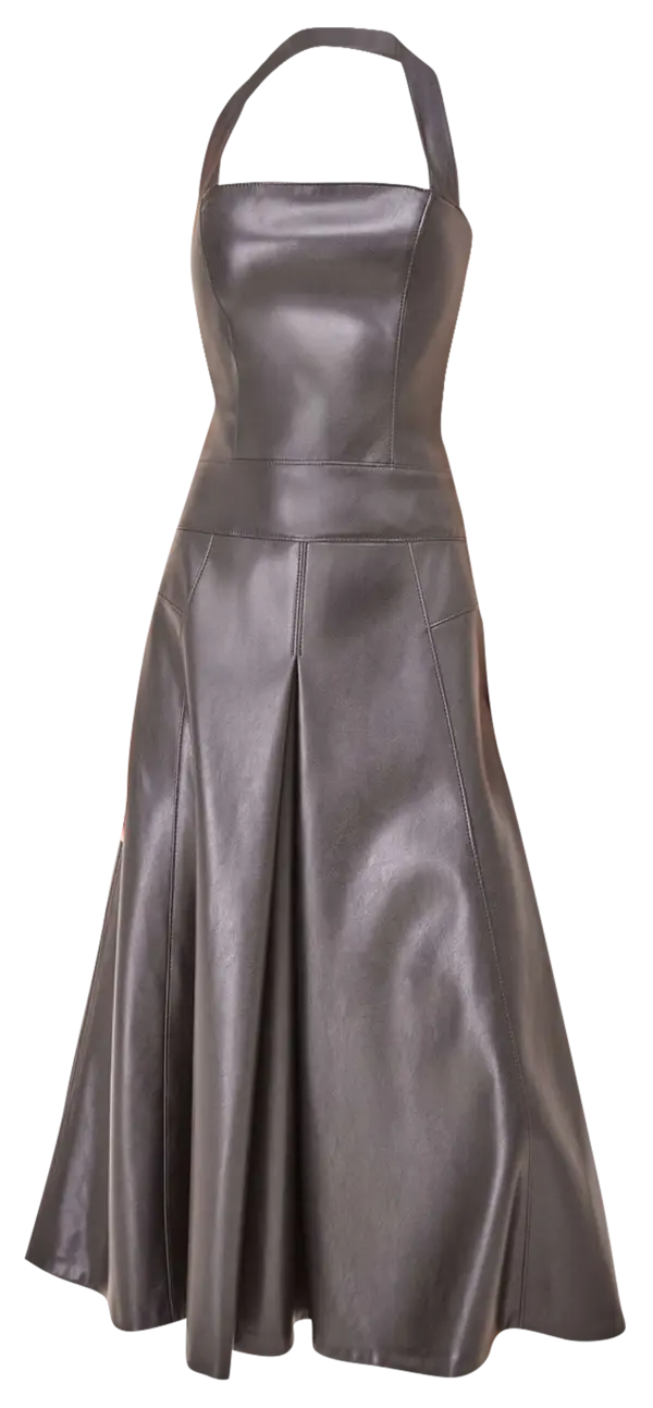 Alexis Imena Halterneck Midi Dress - Black