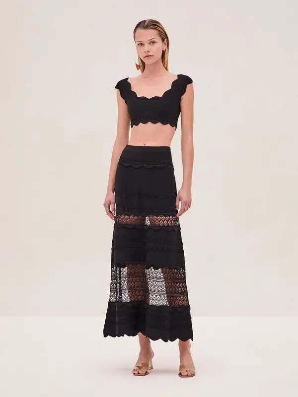Alexis Jeannie Skirt - Black