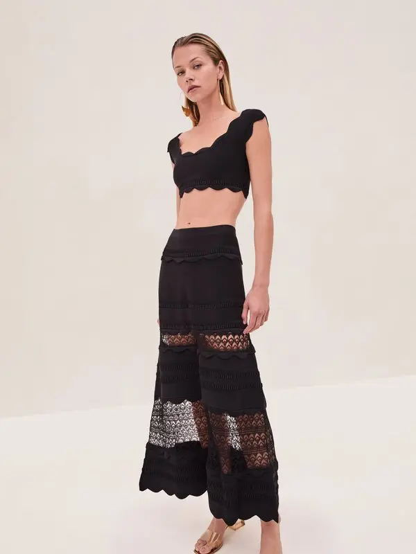 Alexis Jeannie Skirt - Black